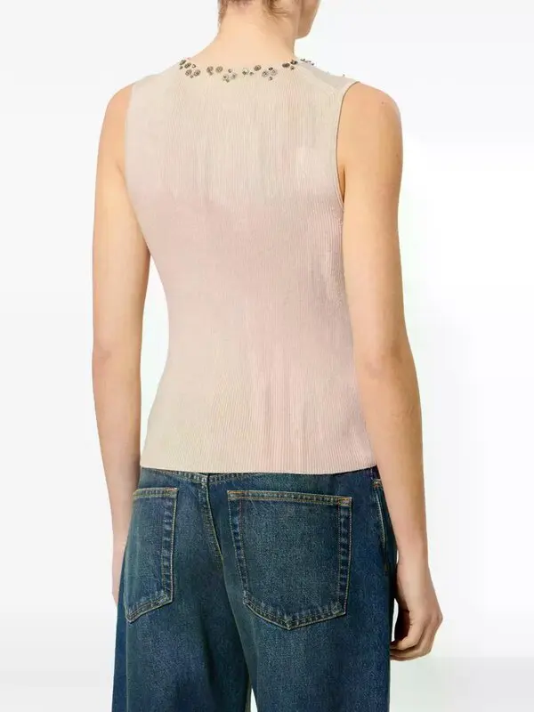 Isabel Marant Étoile Sleeveless Sequined Top - Neutrals