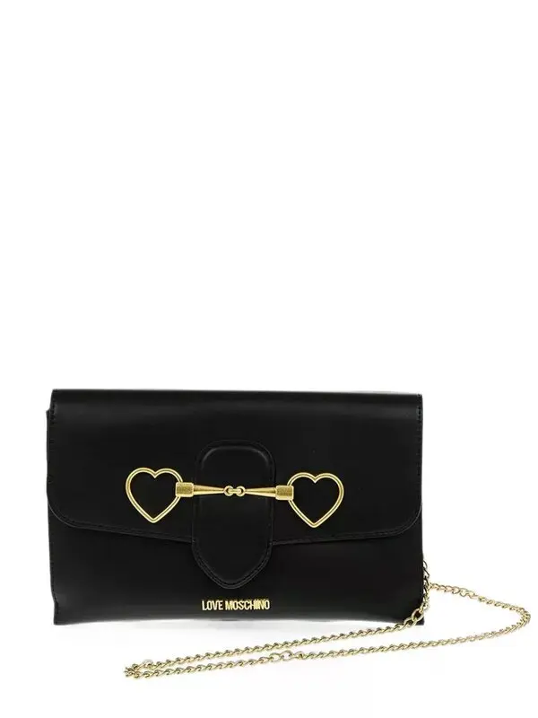 Moschino Heart Motif Chain Shoulder Bag