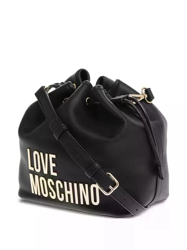 Moschino Logo Lettering Bucket Bag