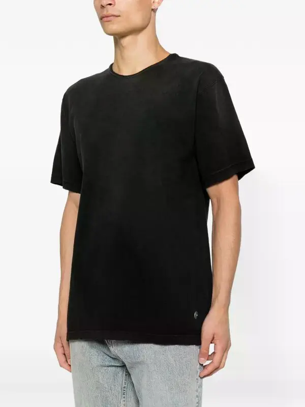 ANTIK DENIM Faded-effect Logo-plaque T-shirt