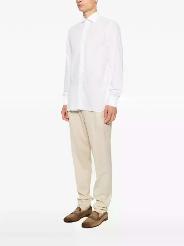 LUIGI BORRELLI Rio Spread-collar Shirt
