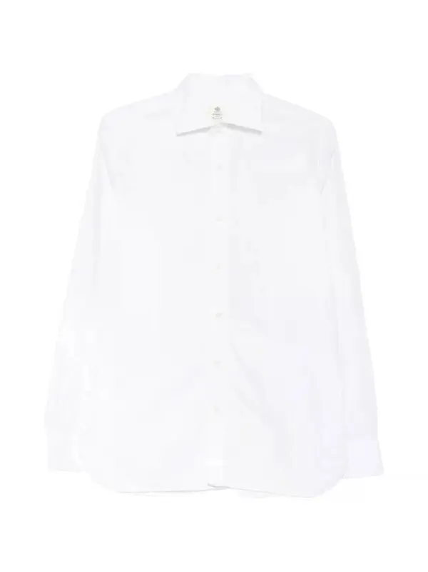 LUIGI BORRELLI Rio Spread-collar Shirt - White
