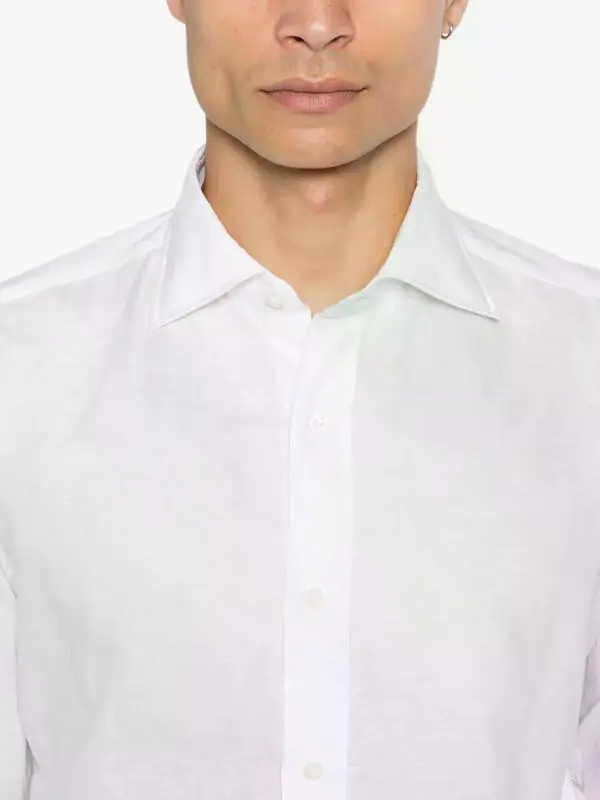 LUIGI BORRELLI Rio Spread-collar Shirt