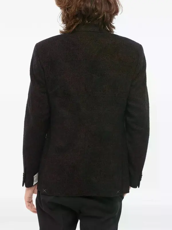 Corneliani Glen Plaid Single-breasted Blazer