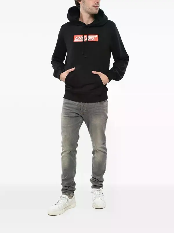 DIESEL® Logo Print Brushed Hoodie