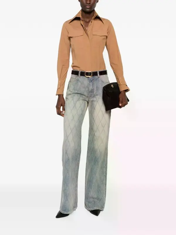 Elisabetta Franchi Cotton Shirt With Pockets