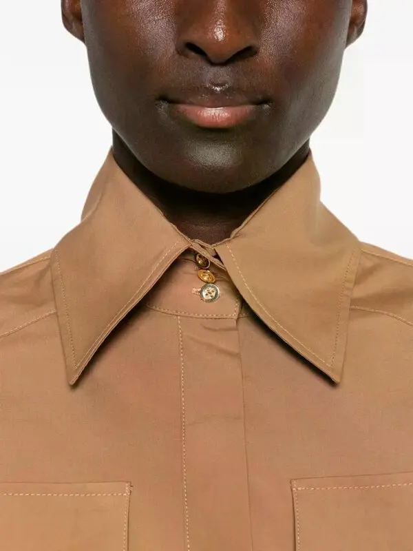 Elisabetta Franchi Cotton Shirt With Pockets