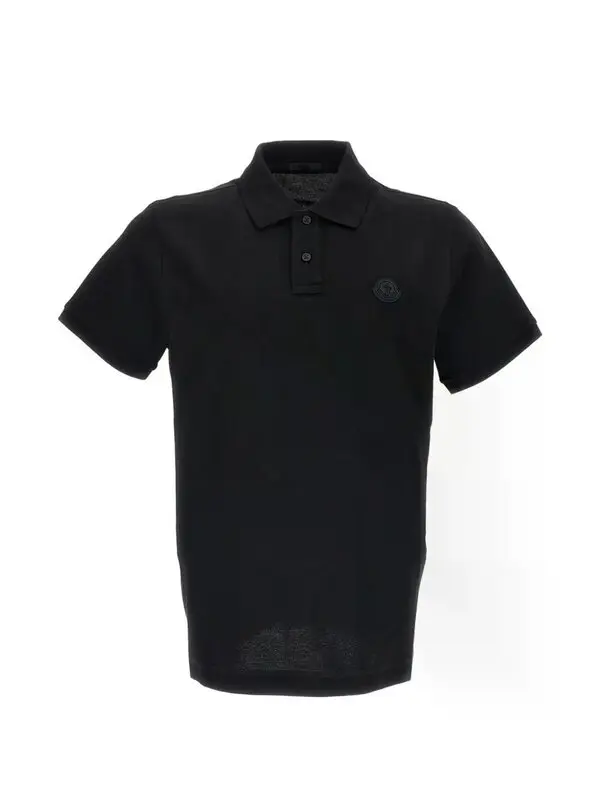 Moncler Logo-patch Piqué Polo Shirt