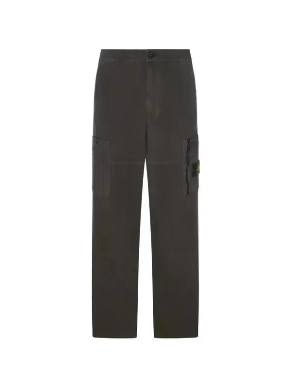 Stone Island Logo-patch Cargo Pants - Green