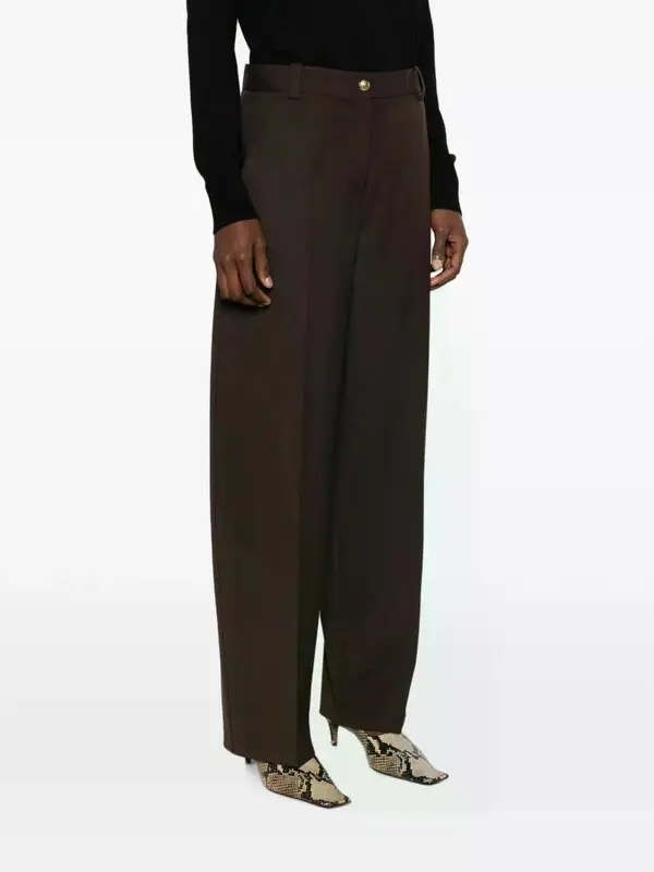 Pinko Balbino Logo-patch Wide-leg Trousers