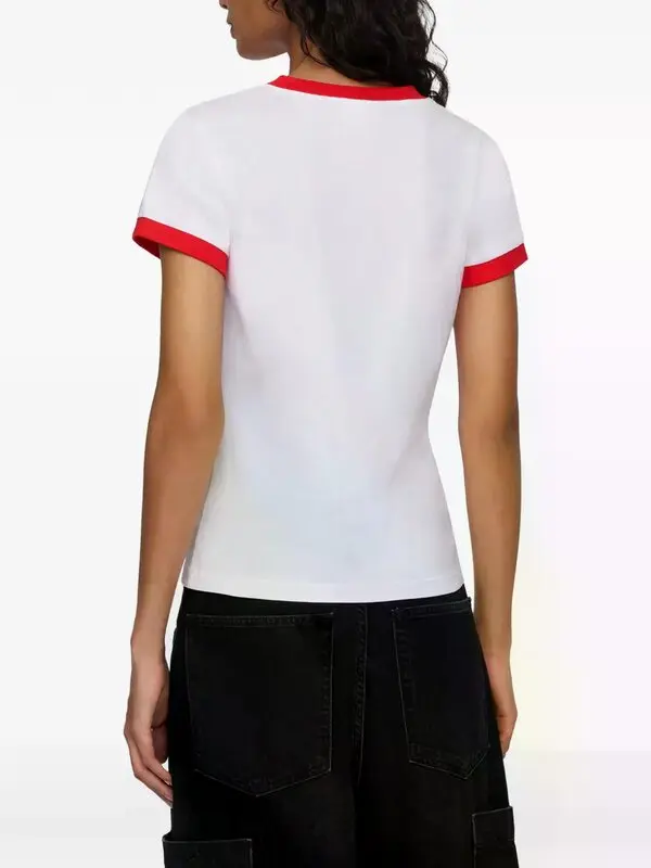 GANNI Graphic Print T-shirt - White