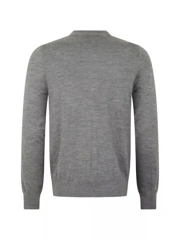 MOORER Casale Zip-up Fine-knit Cardigan - Grey