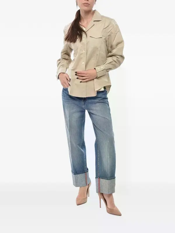 INES DE LA FRESSANGE PARIS Beige Chest-pocket Shirt