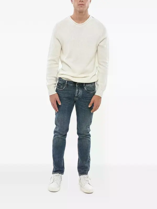Malo Crew-neck Sweater - White