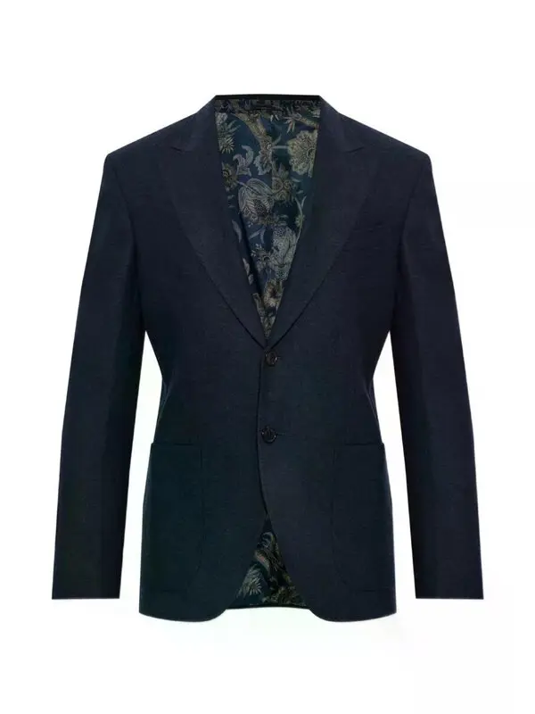 Etro Double-vent Blazer - Blue