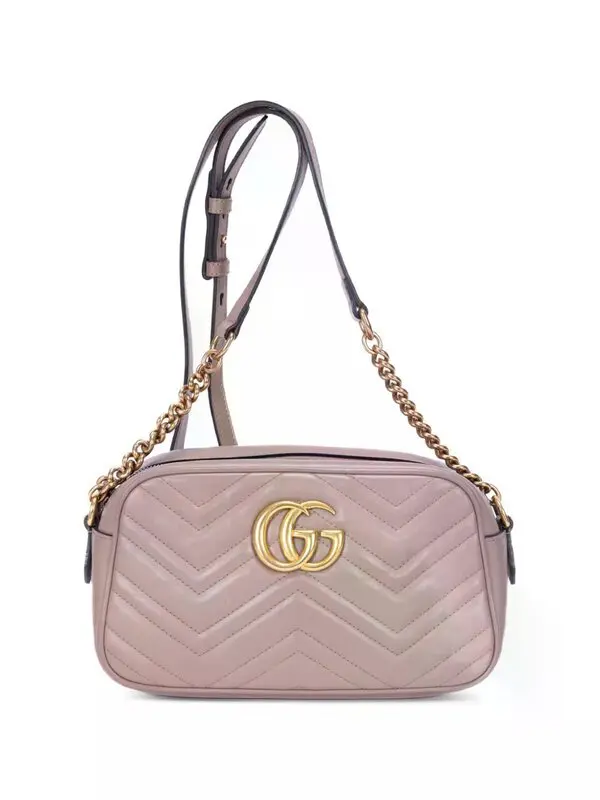 Gucci Small Gg Marmont Shoulder Bag - Neutrals