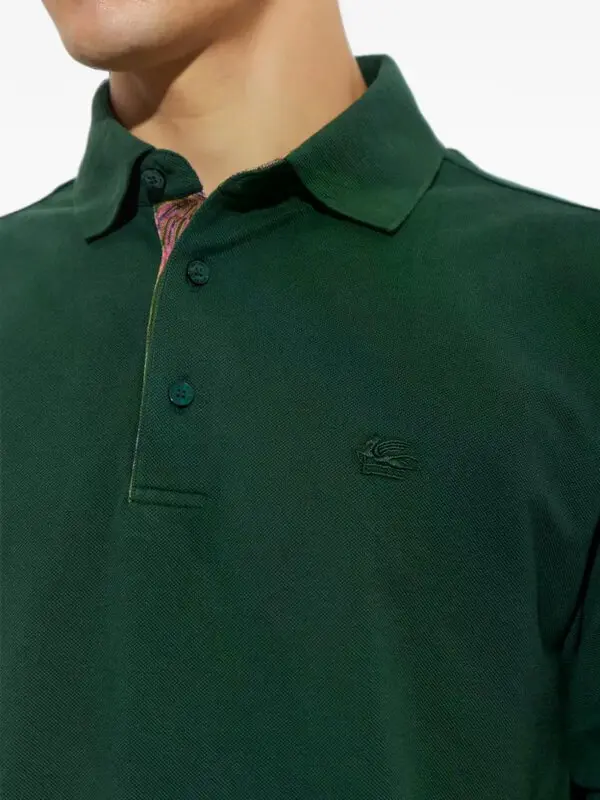 Etro Embroidered-logo Polo Shirt