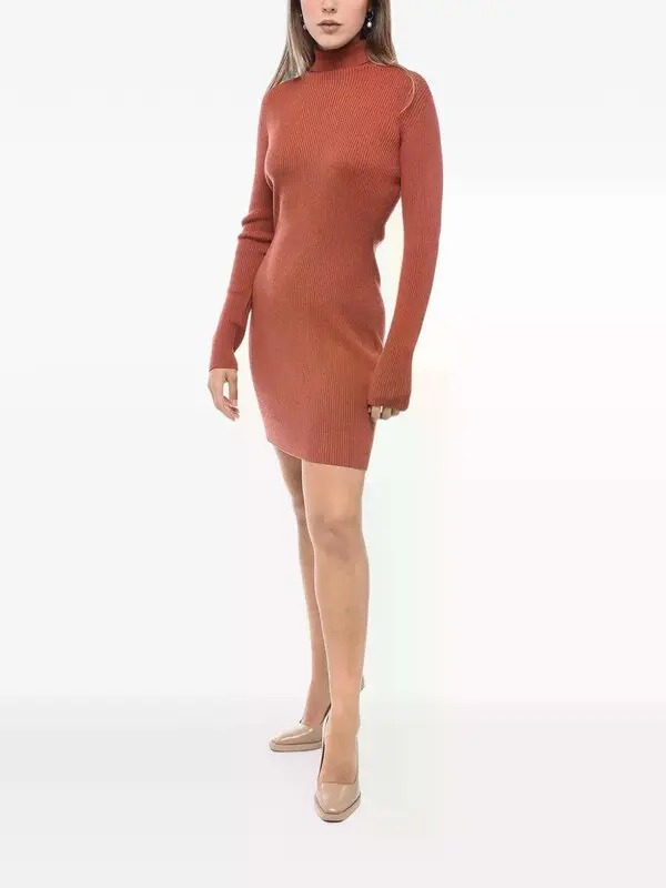 Dsquared2 Ribbed Wool Mini Dress