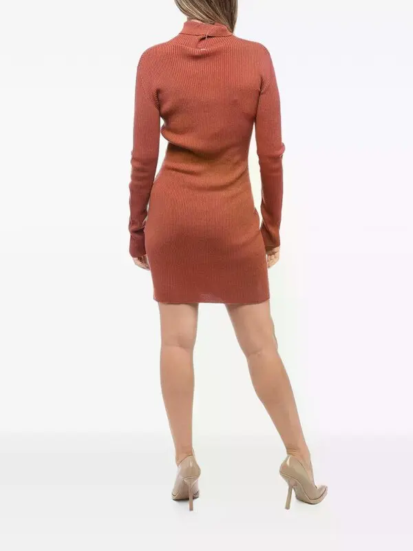 Dsquared2 Ribbed Wool Mini Dress