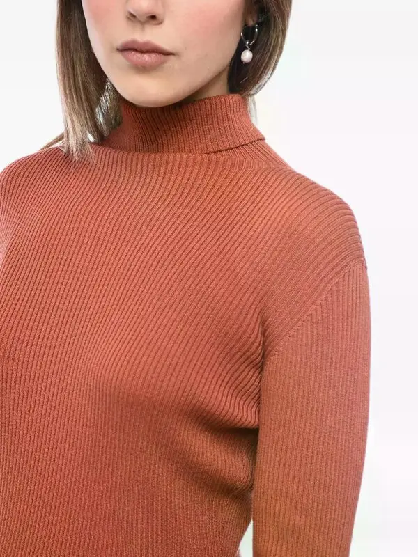 Dsquared2 Ribbed Wool Mini Dress