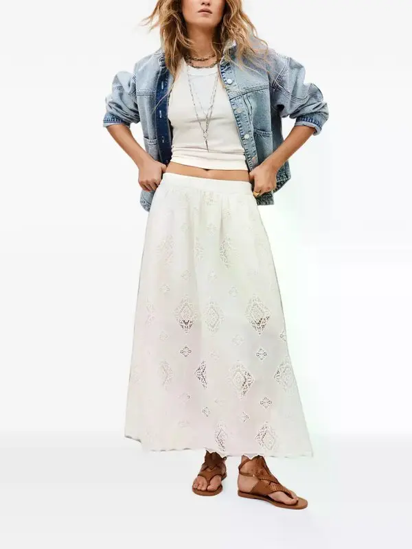 Ba&sh Mona Lace-trim Maxi Skirt