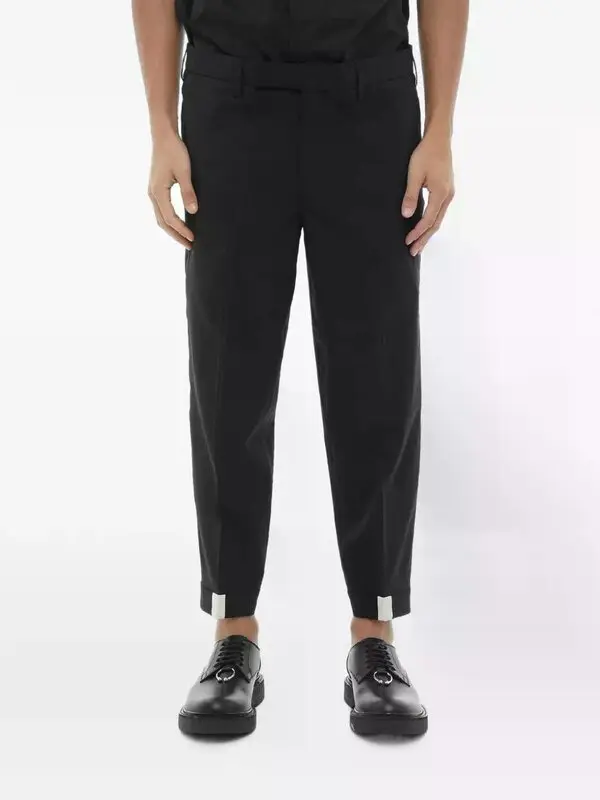 Neil Barrett Slim-fit Flat-front Trousers - Black