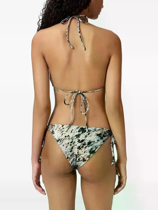 ALLSAINTS Abstract Print Triangle Bikini
