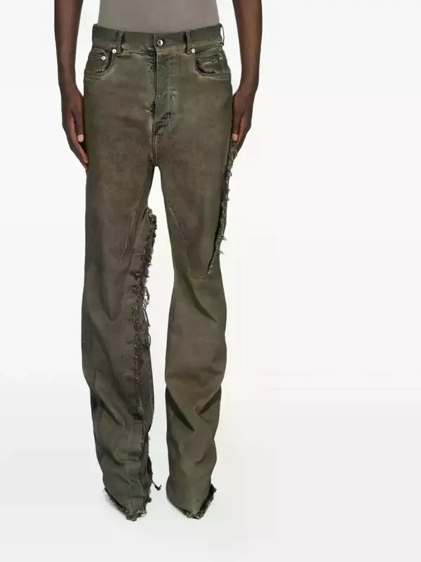 Rick Owens Bolan Frayed Jeans - Brown