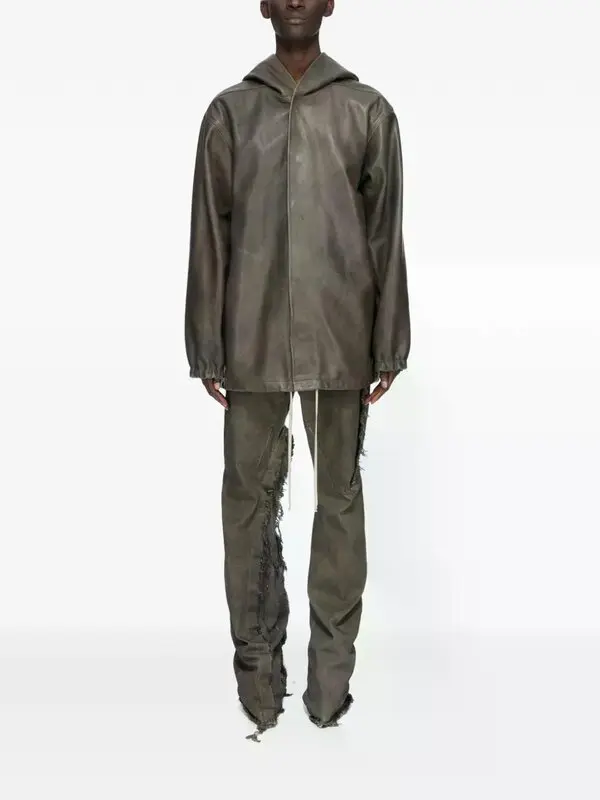 Rick Owens Bolan Frayed Jeans - Brown