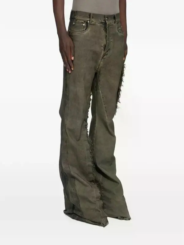Rick Owens Bolan Frayed Jeans - Brown