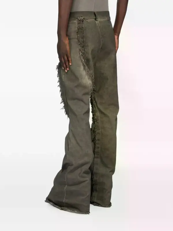Rick Owens Bolan Frayed Jeans - Brown