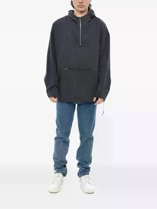 Givenchy Half-zip Long-sleeve Cotton Hooded Jacket