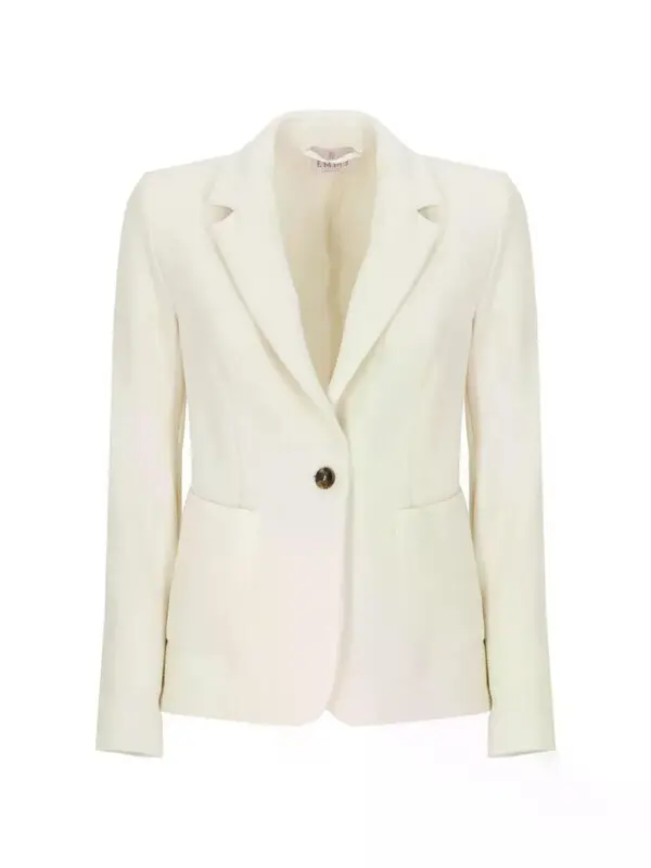 EMME Waffle-effect Single-breasted Blazer