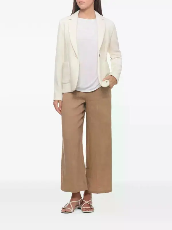 EMME Waffle-effect Single-breasted Blazer