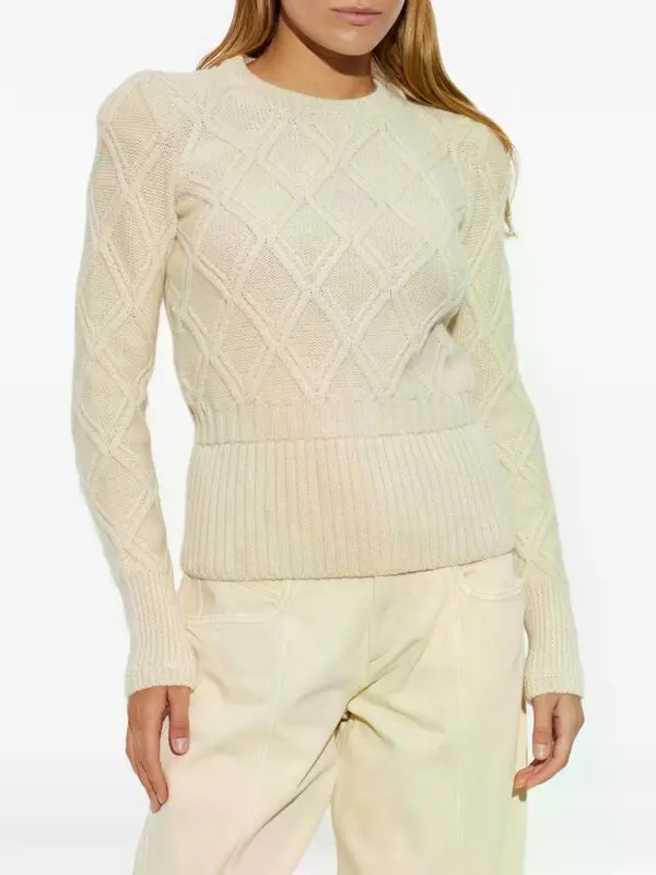 Isabel Marant Étoile Holly Diamond-knit Crew Neck Sweater