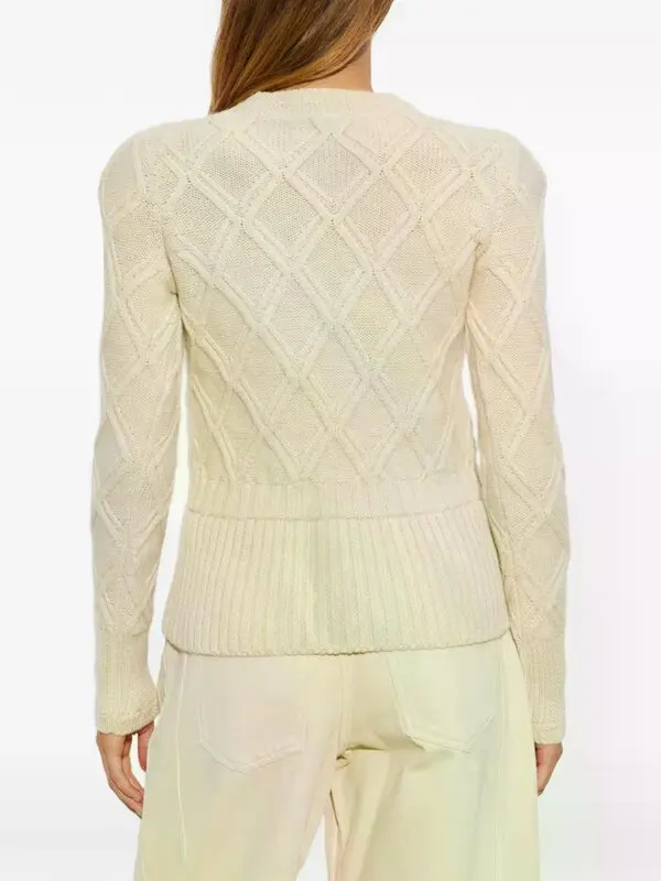 Isabel Marant Étoile Holly Diamond-knit Crew Neck Sweater