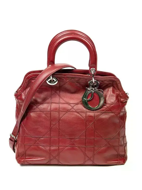 Dior Medium Granville Tote Bag - Red