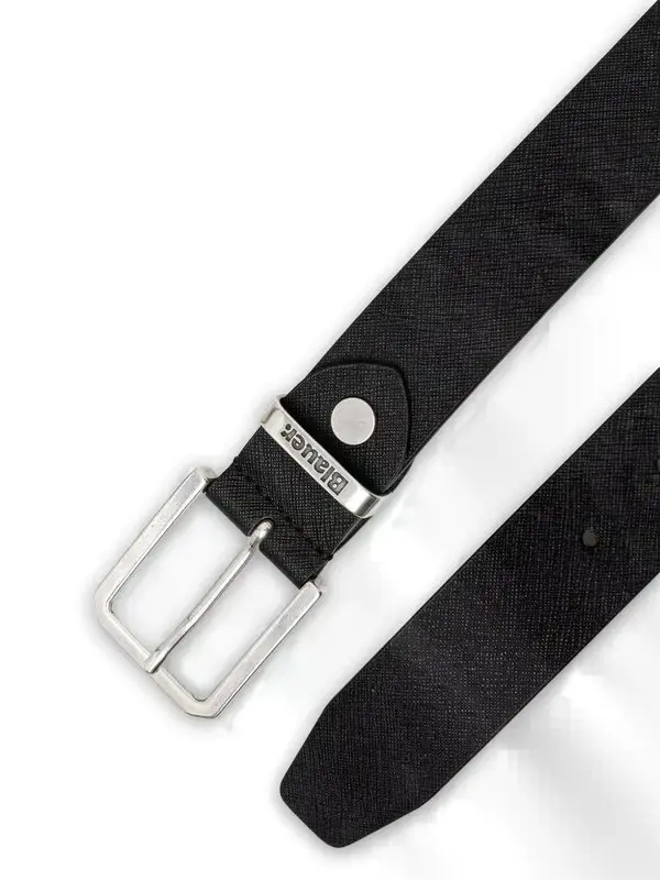 BLAUER. Saffiano-effect Buckle Belt