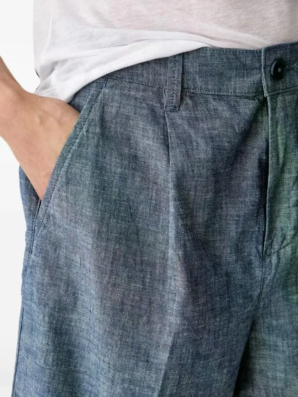 BENETTON Pleated High-waisted Shorts