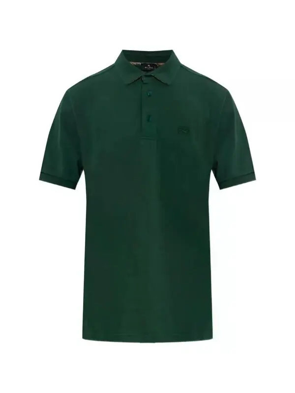 Etro Logo-embroidered Polo Shirt - Green