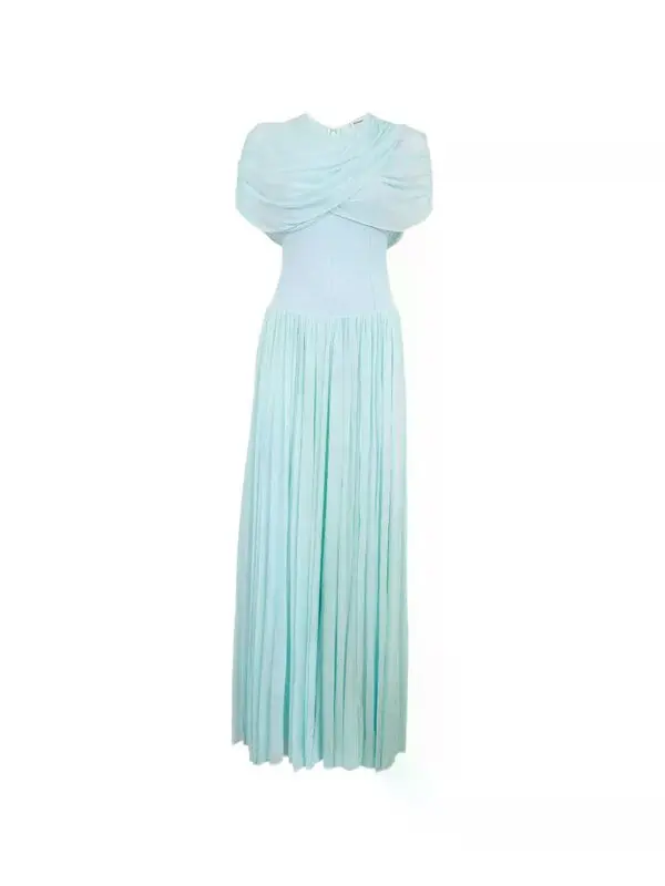 Simkhai Nancie Draped Maxi Dress - Blue