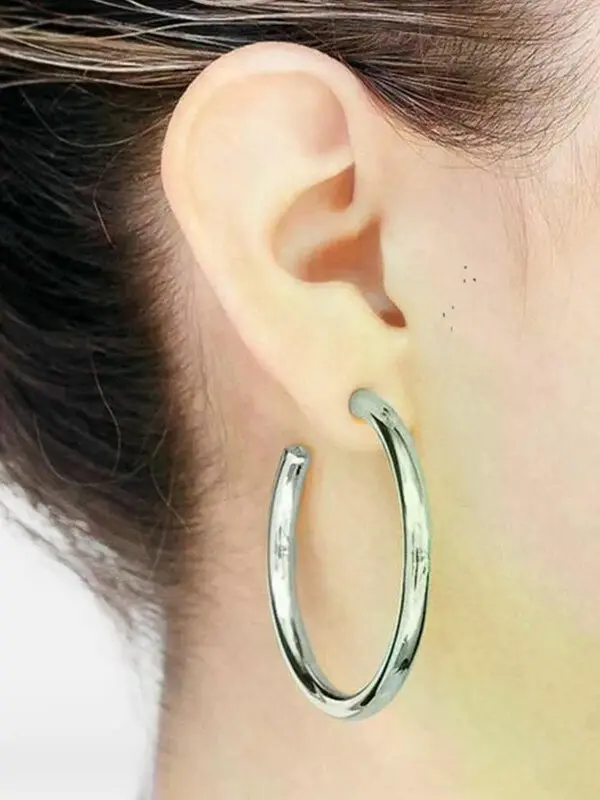 JENNIFER FISHER Lilly Baby Hoop Earrings - Silver