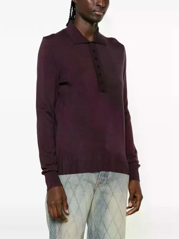 Pinko Vadus Fine-knit Polo Top