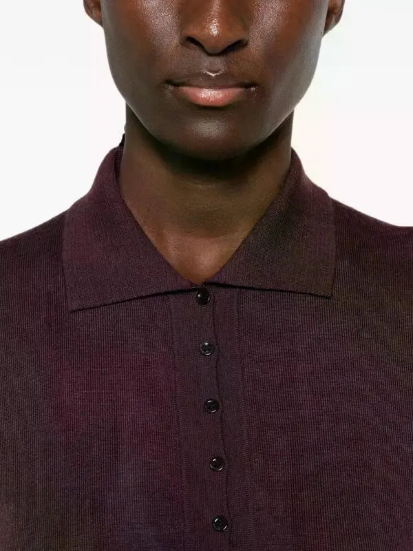 Pinko Vadus Fine-knit Polo Top