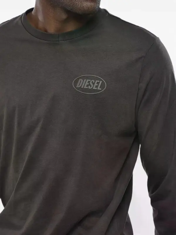 DIESEL® Embossed-logo Long-sleeved T-shirt