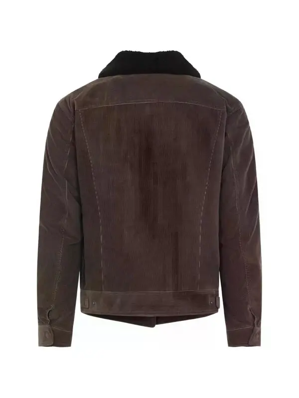 TOM FORD Shearling-collar Corduroy Jacket