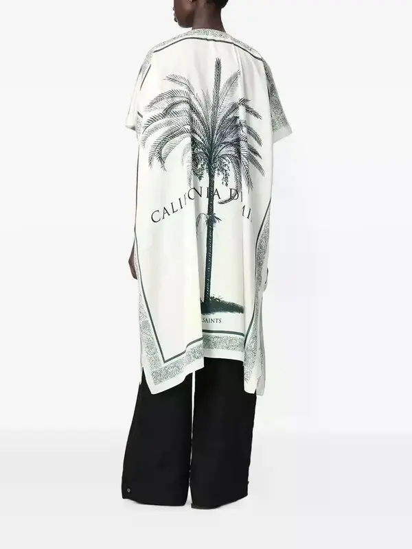 ALLSAINTS Tess Kaftan Palm Tree Print