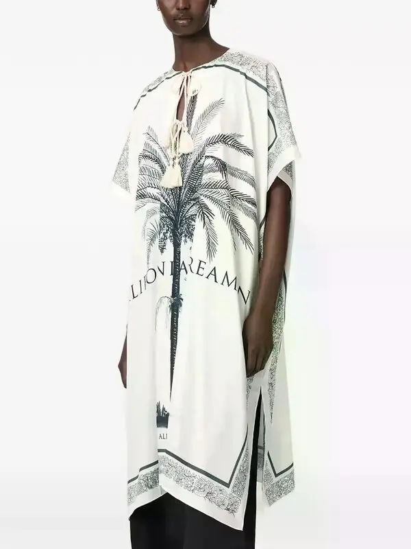 ALLSAINTS Tess Kaftan Palm Tree Print