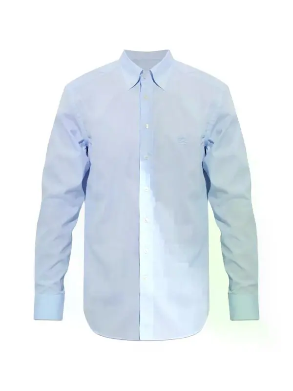 Etro Embroidered-logo Shirt - Blue