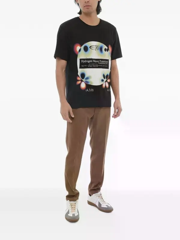 MSFTS Graphic-print Cotton T-shirt - Black